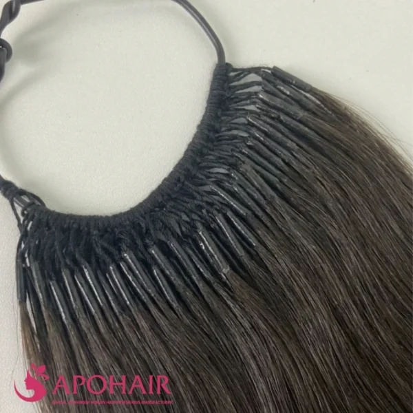 Natural Straight Micro Ring Human Hair Extensions - 100% Vietnamese ...